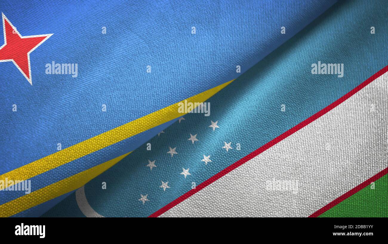 Uzbekistan aruba flag hi-res stock photography and images - Alamy