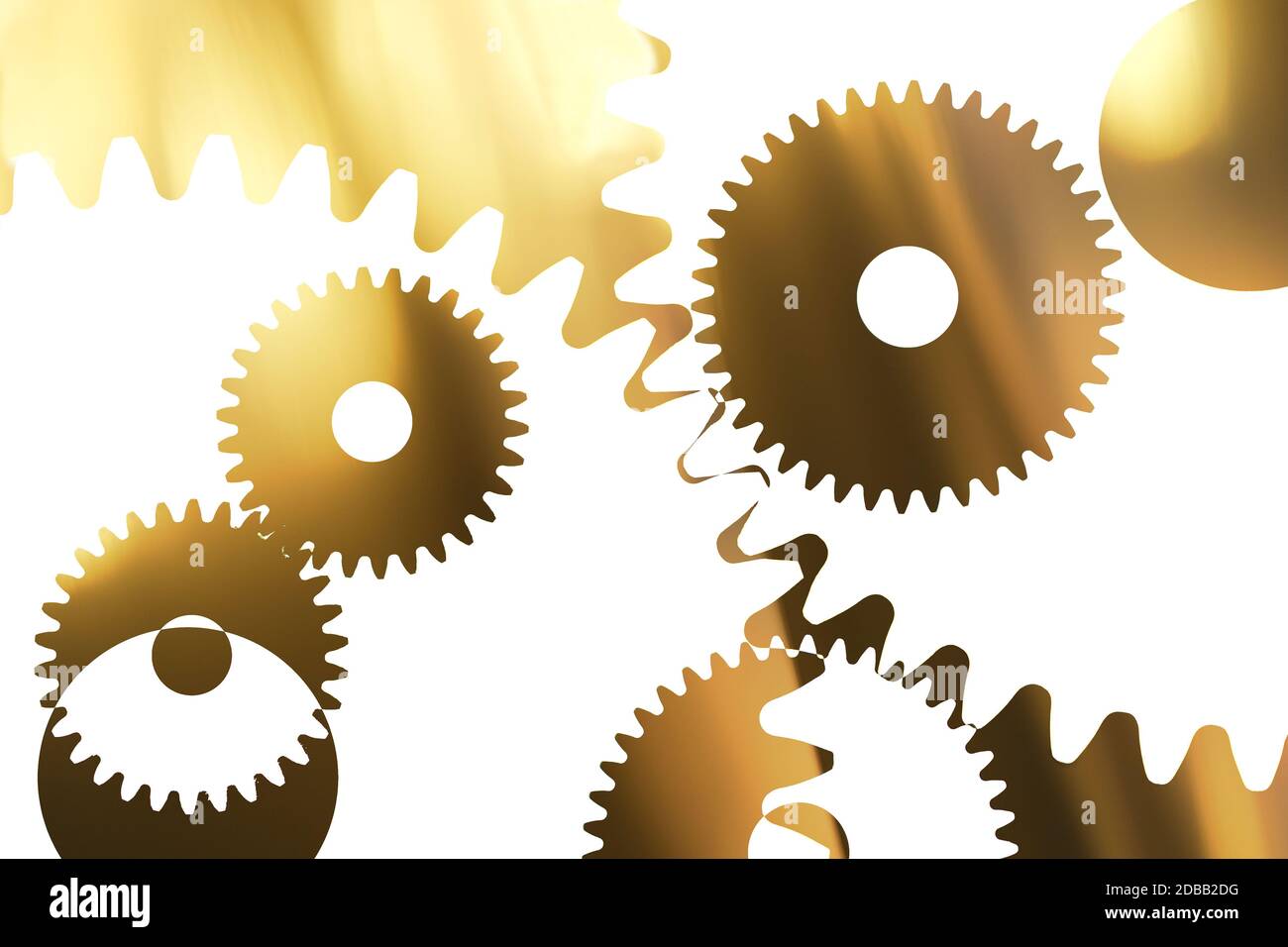 Cog wheels on white background Stock Photo - Alamy