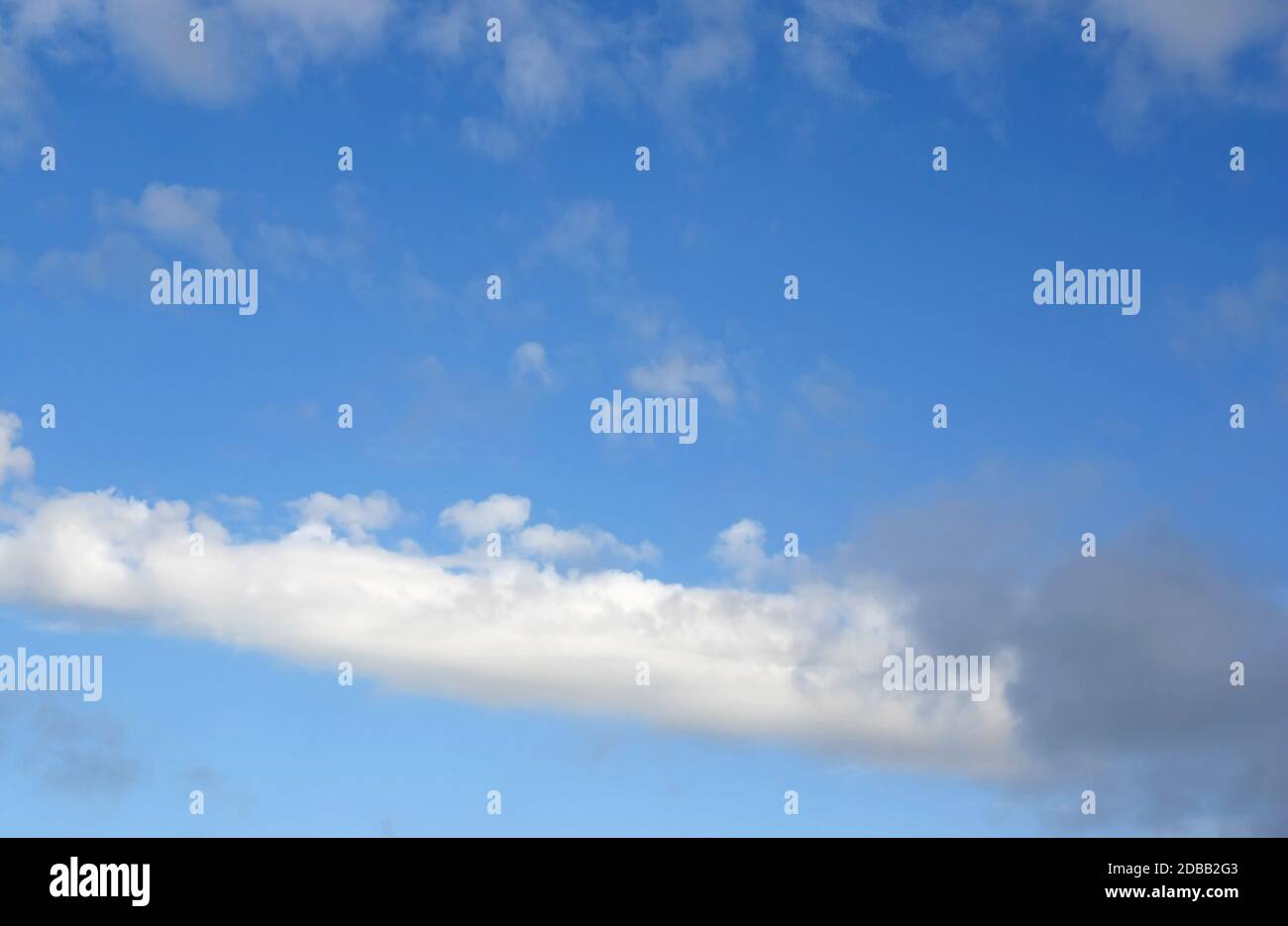 Beautiful blue sky with clouds, air nature Stock Photo - Alamy