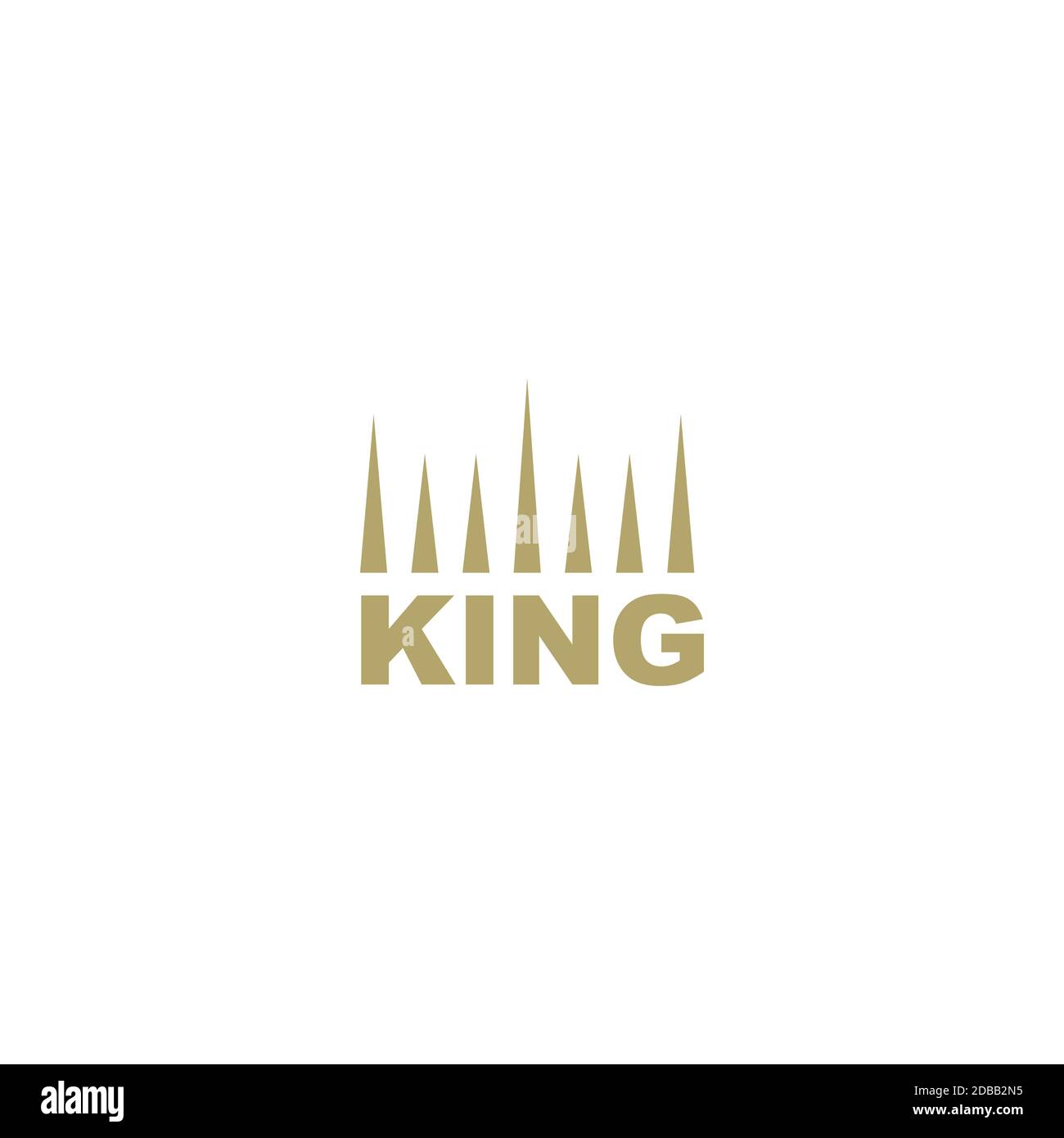 King crown logo design symbol vector template Stock Vector Image & Art ...