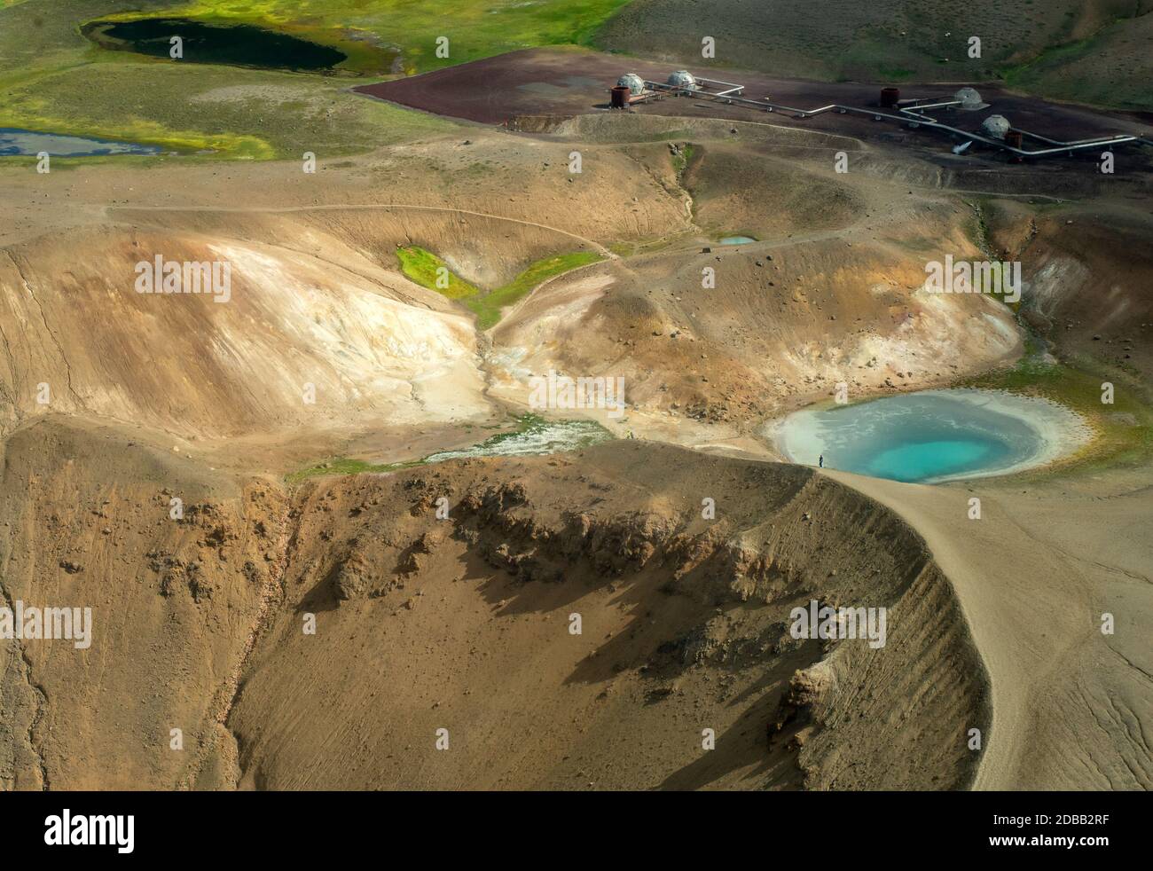 Geothermal power station in Iceland. Generation of ecologically clean ...