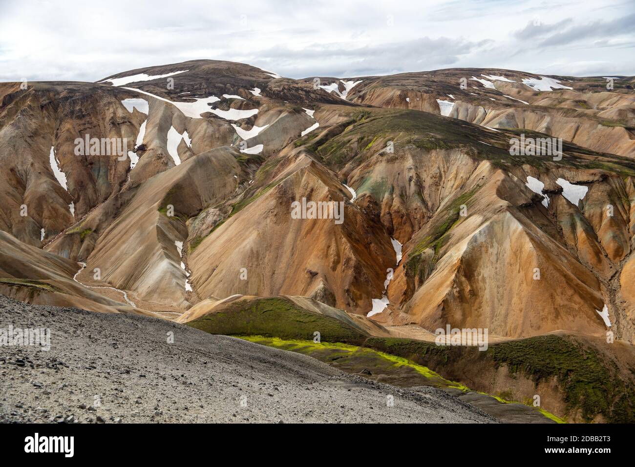 Volcanic mountains of Landmannalaugar in Fjallabak Nature Reserve ...