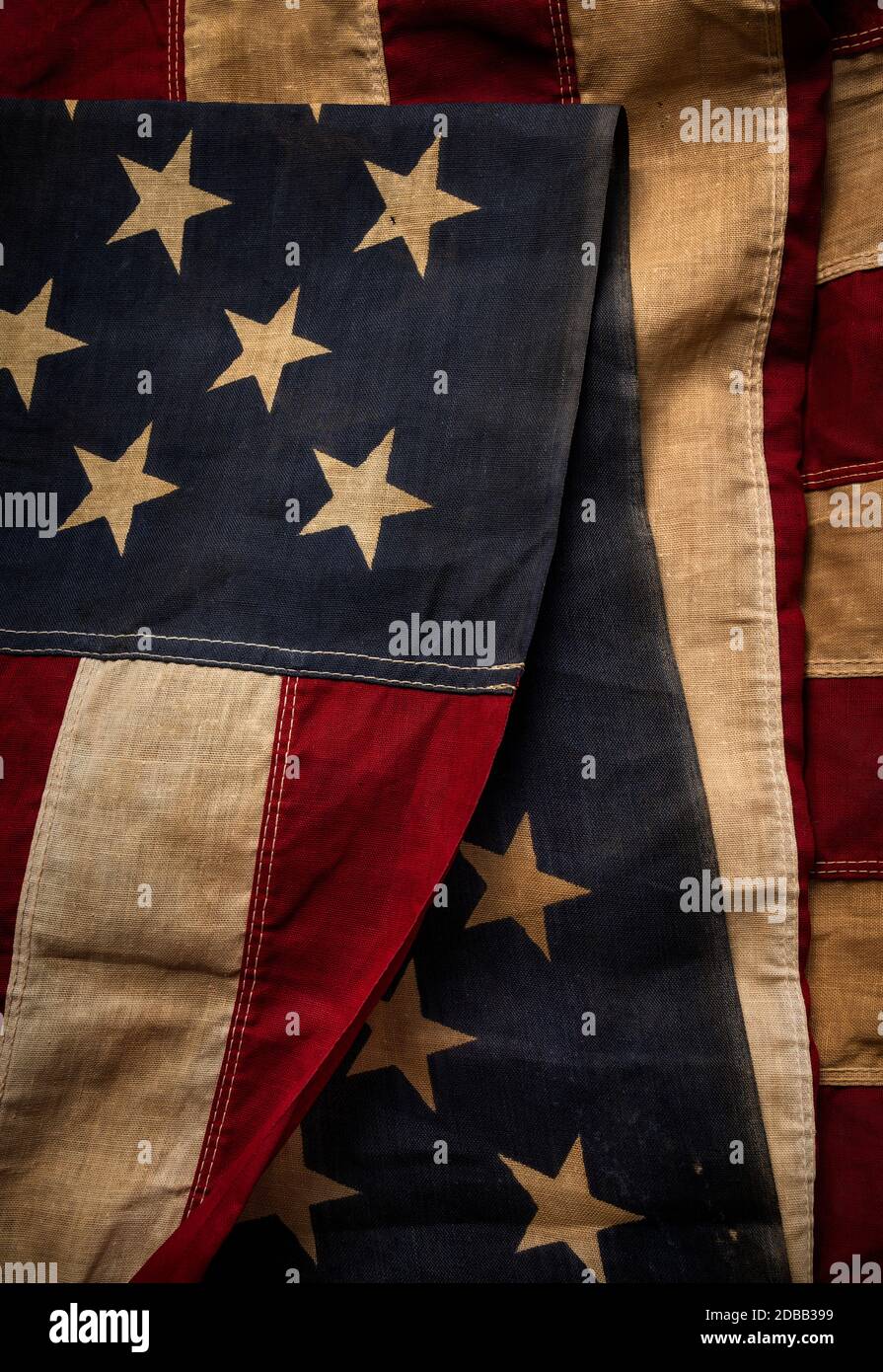 American flag close up old hi-res stock photography and images - Alamy