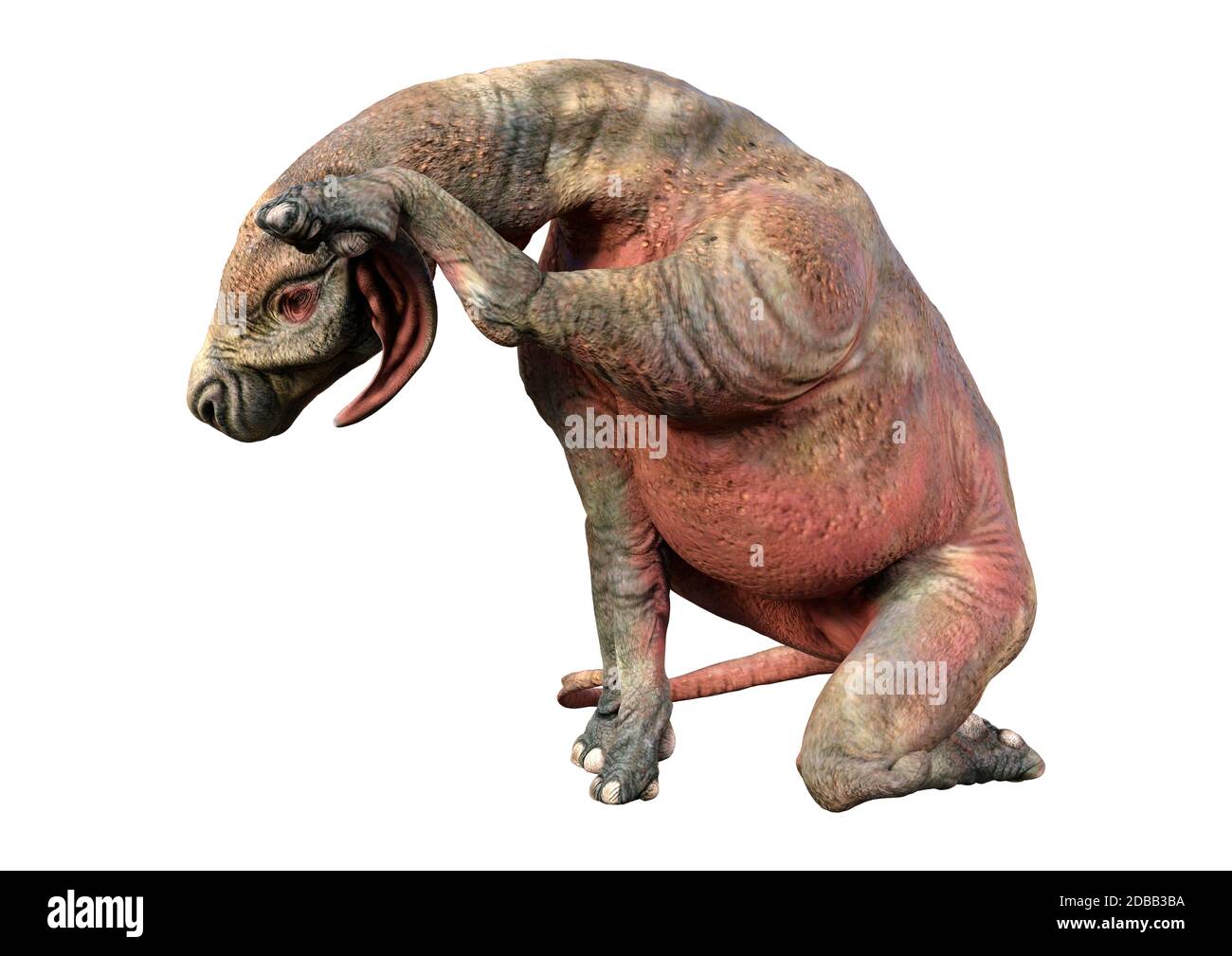 3D rendering of a fantasy creature isolated on white background Stock ...