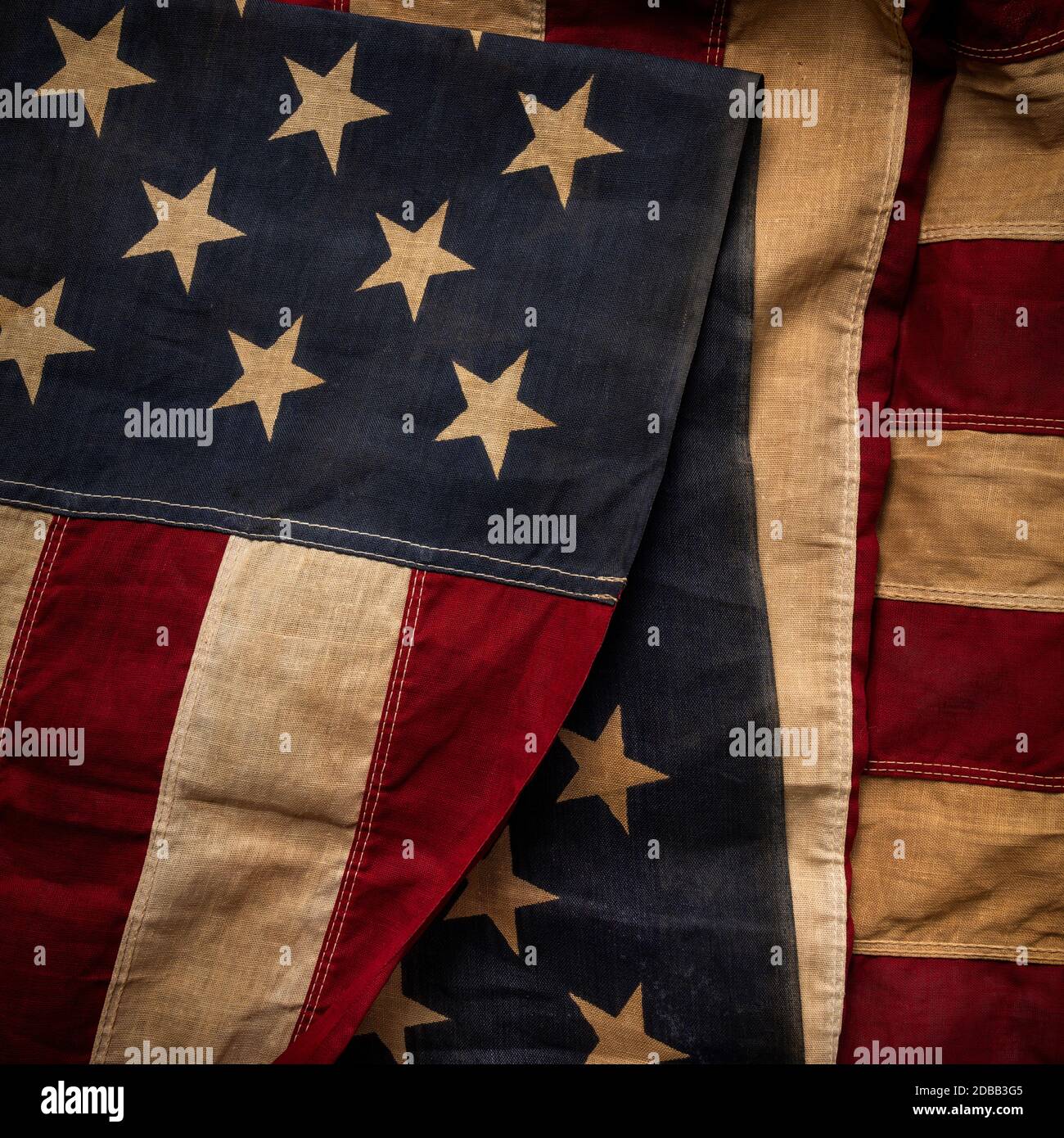Old US flag Stock Photo - Alamy