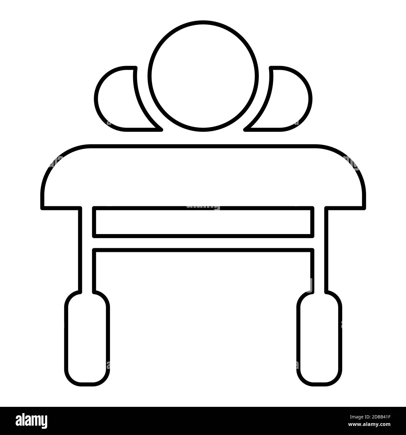 View of medical bed Cut Out Stock Images & Pictures - Alamy