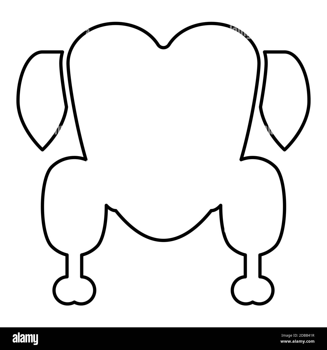 Chicken carcass raw Broiler meat Turkey food Hen farm product icon ...