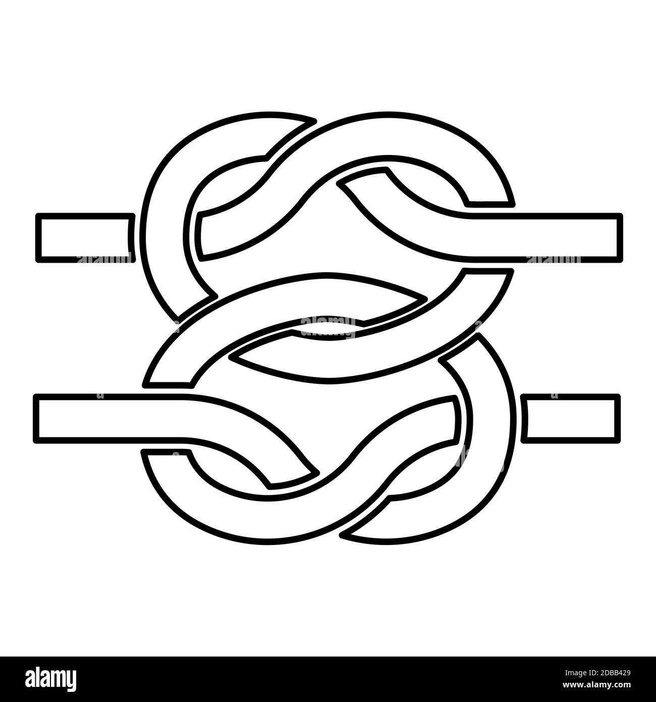 Rope Knot Coloring Page Sketch Coloring Page