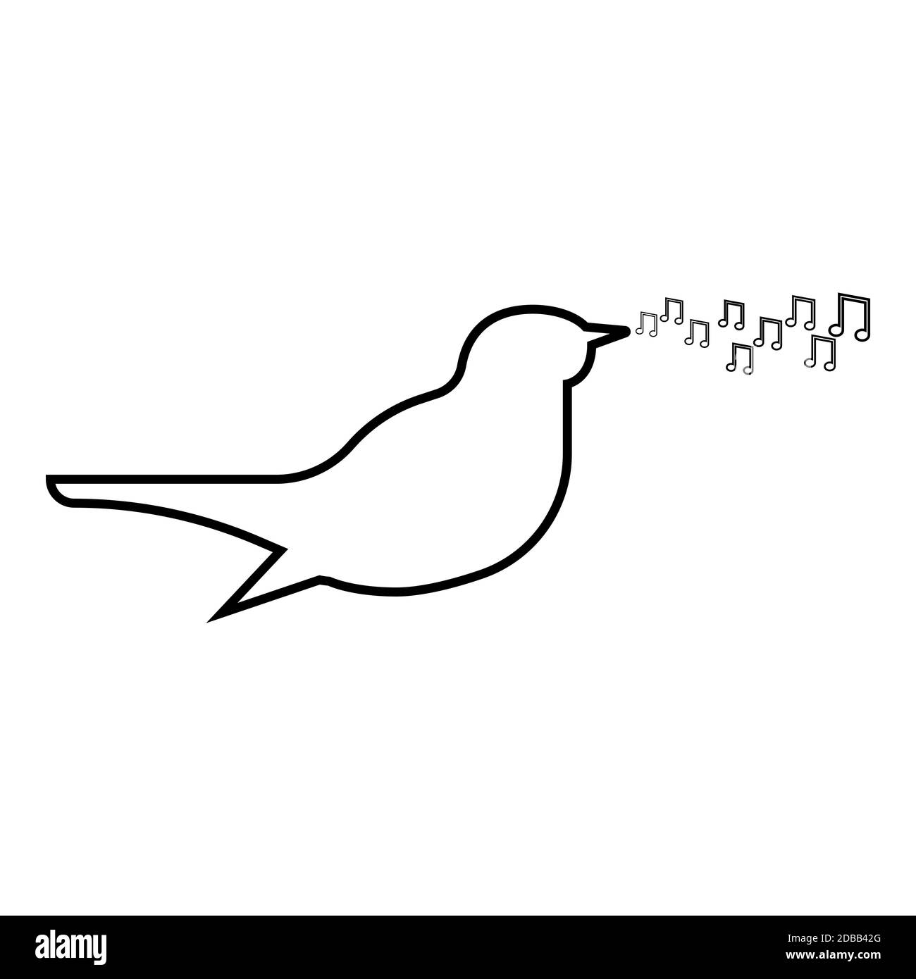 Nightingale singing Cut Out Stock Images & Pictures - Alamy