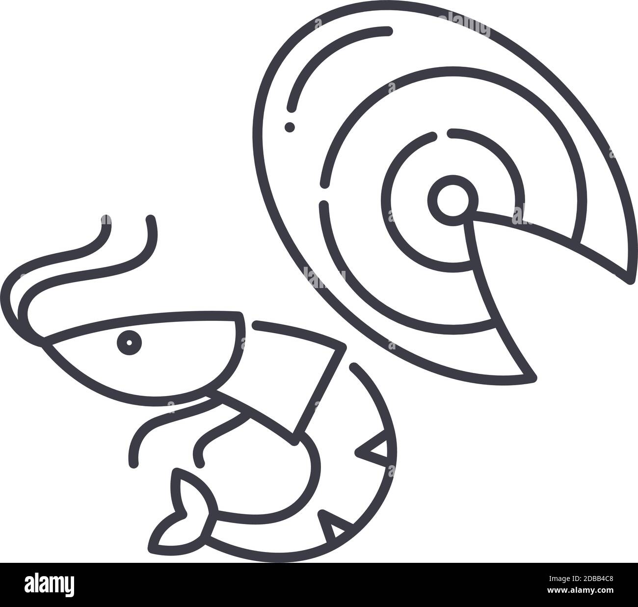 Snack food icon, linear isolated illustration, thin line vector, web ...