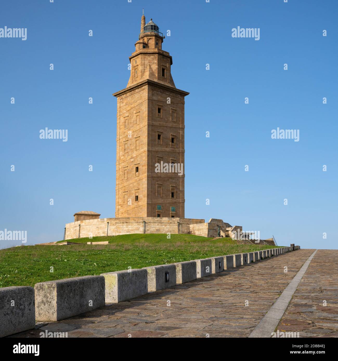 Historic roman lighthouse torre de hercules hi-res stock photography ...