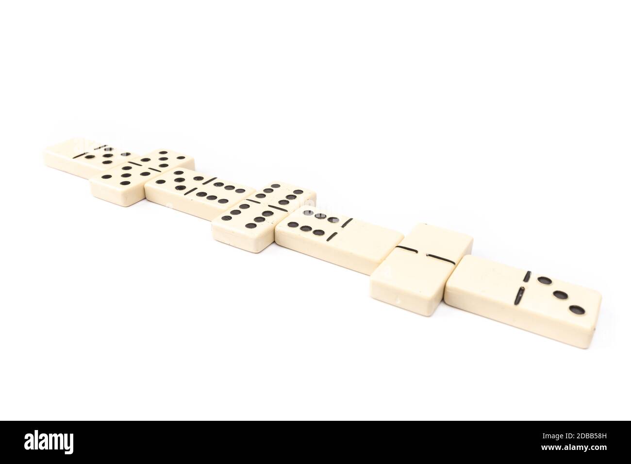 game dominoes rectangular bottom plastic range of the white background ...