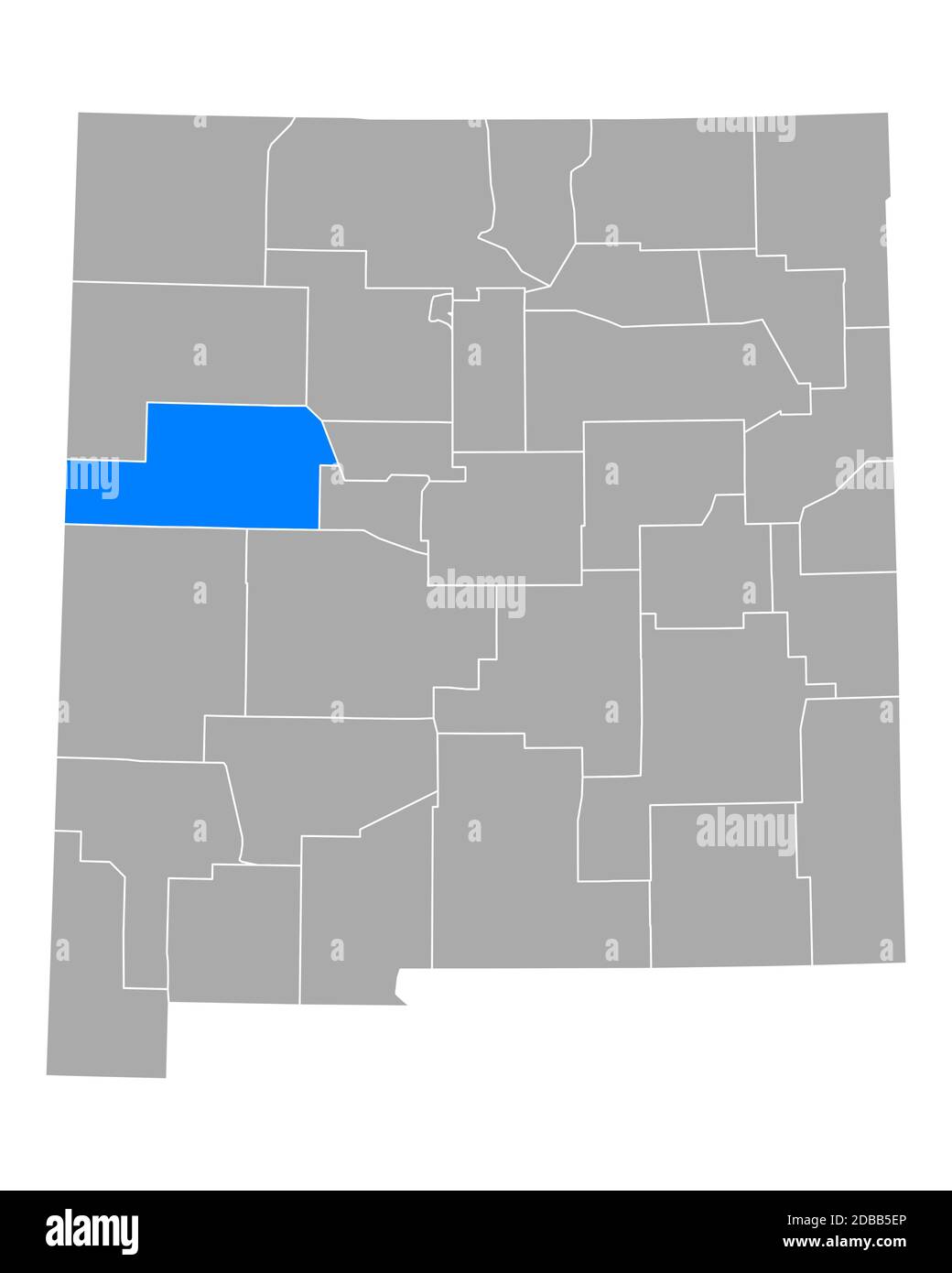 Map of Cibola in New Mexico Stock Photo - Alamy