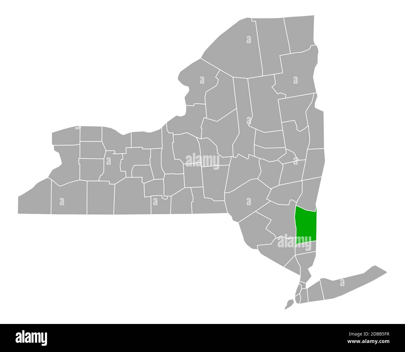 Map of Dutchess in New York Stock Photo - Alamy