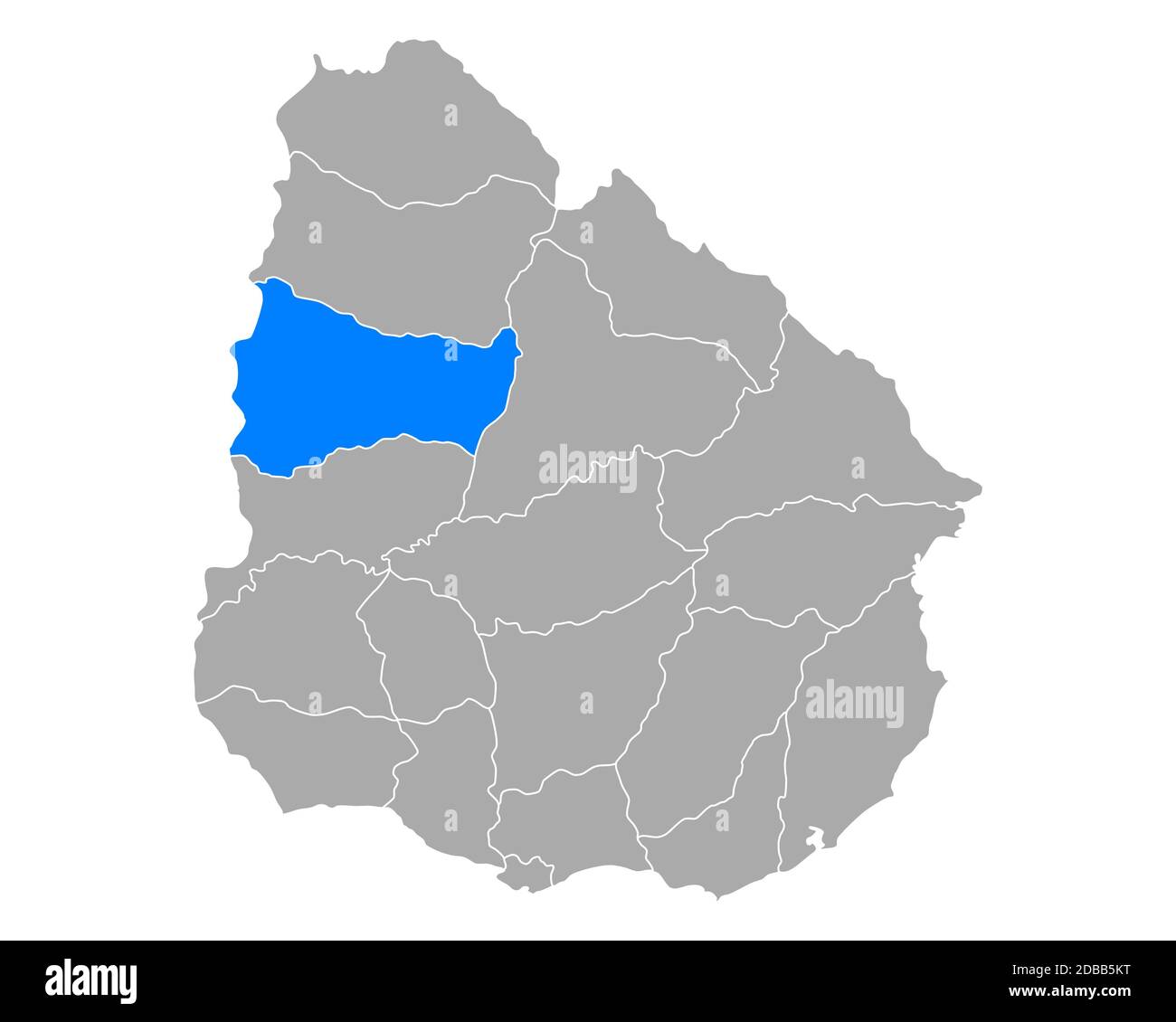 Map of Paysandu in Uruguay Stock Photo - Alamy