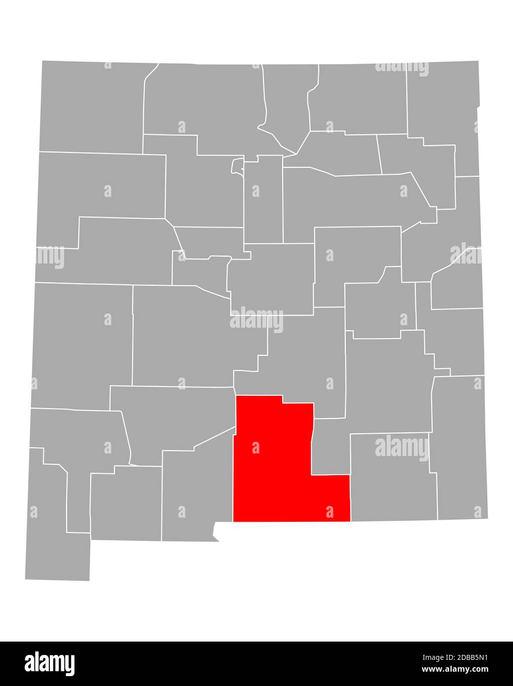 Map of Otero in New Mexico Stock Photo - Alamy