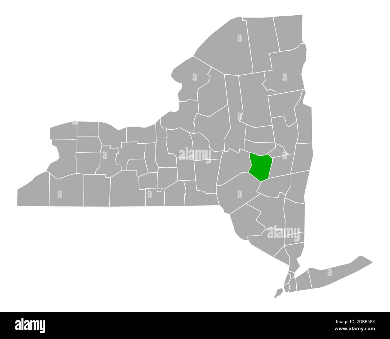 Schoharie county map hi-res stock photography and images - Alamy