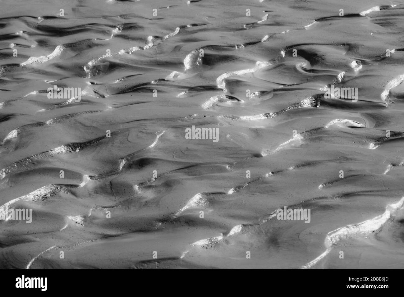 Curvy pattern in Alaska silt Stock Photo - Alamy