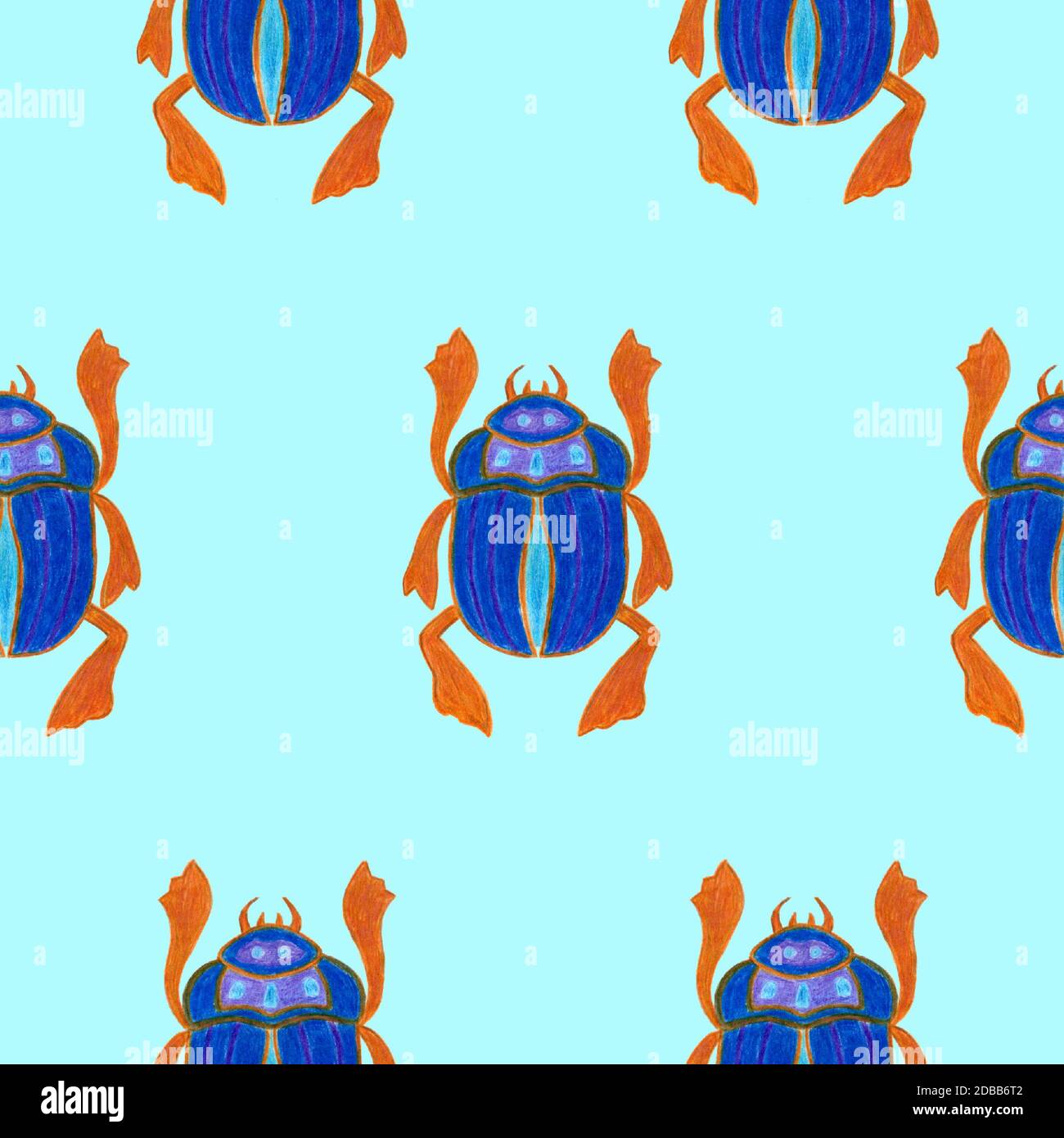 Drawing of egyptian scarab beetle hi-res stock photography and images ...