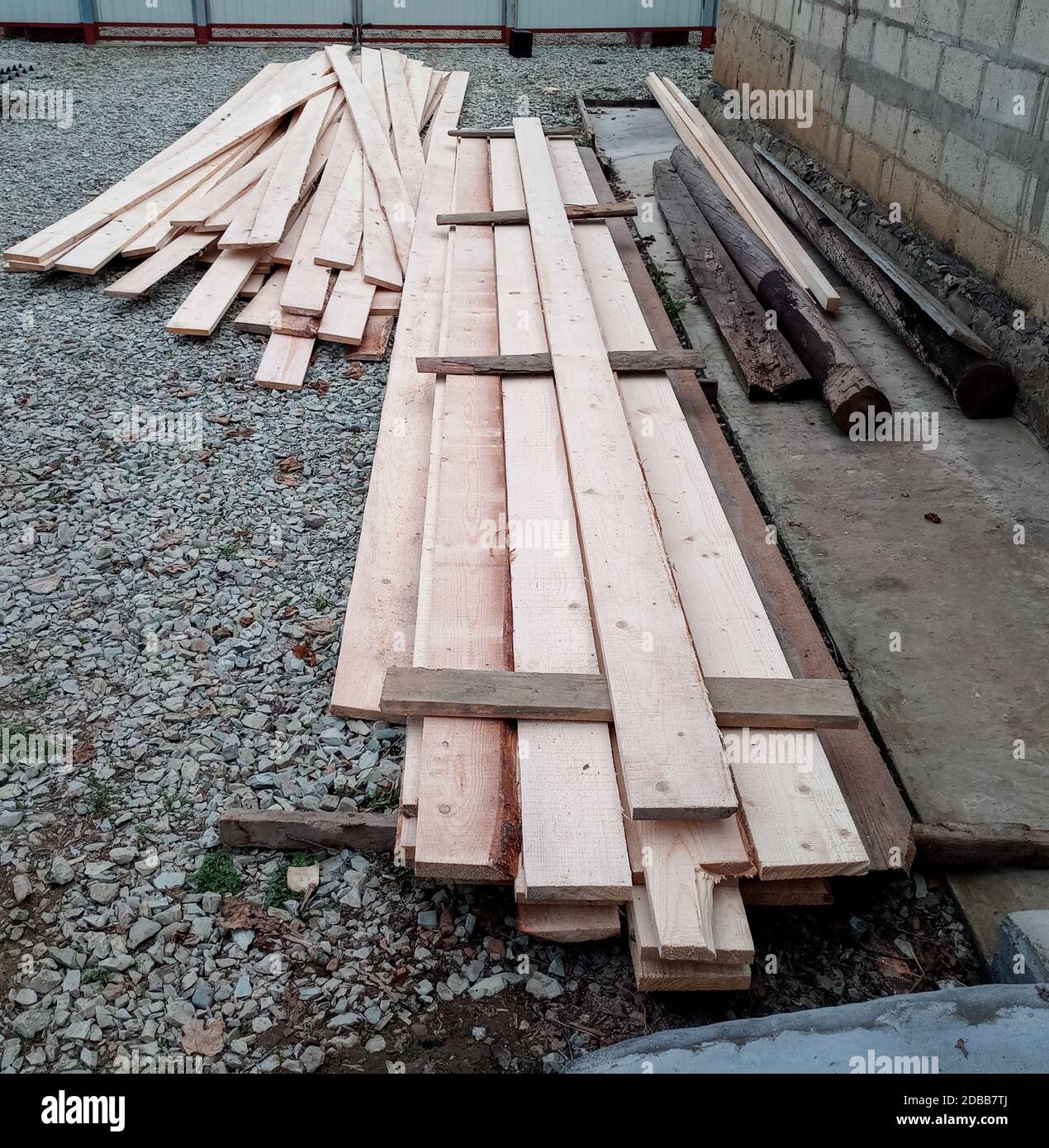 Boards with a sawmill. Building material from wood, boards for ...