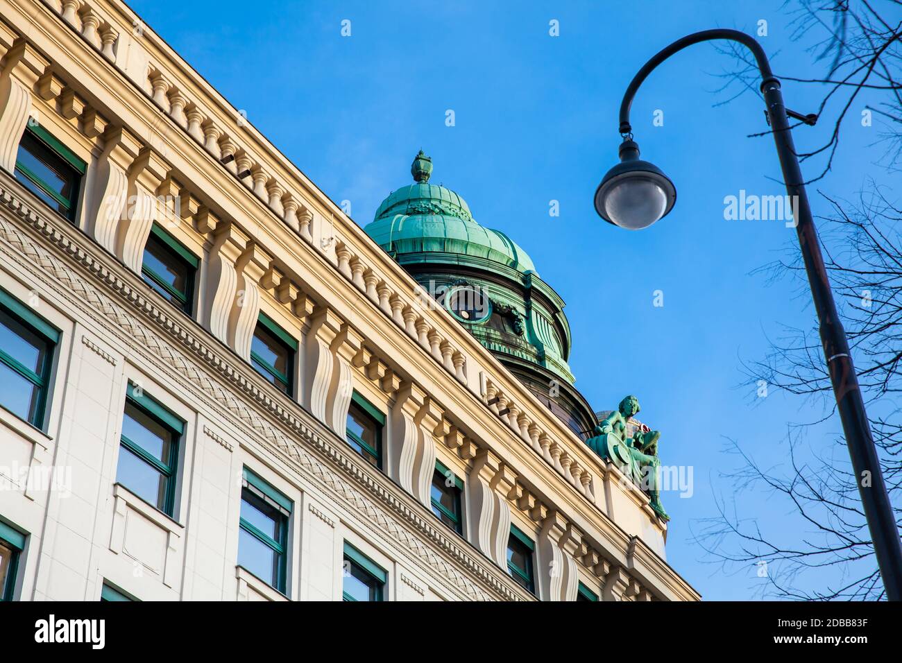 Details of the beautiful architecture of the antique buildings at ...