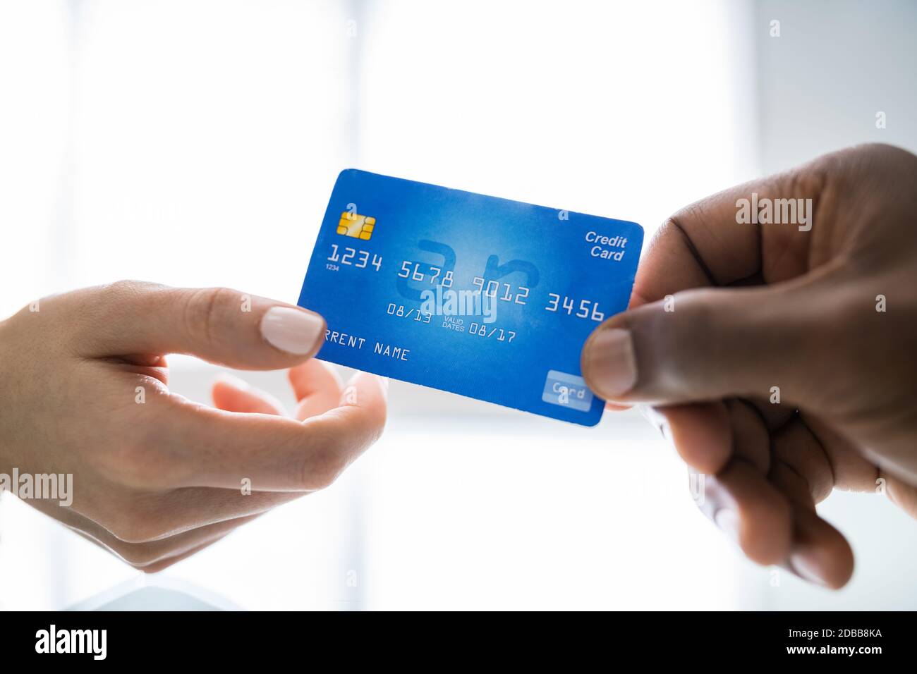 Two finger credit card hi-res stock photography and images - Alamy