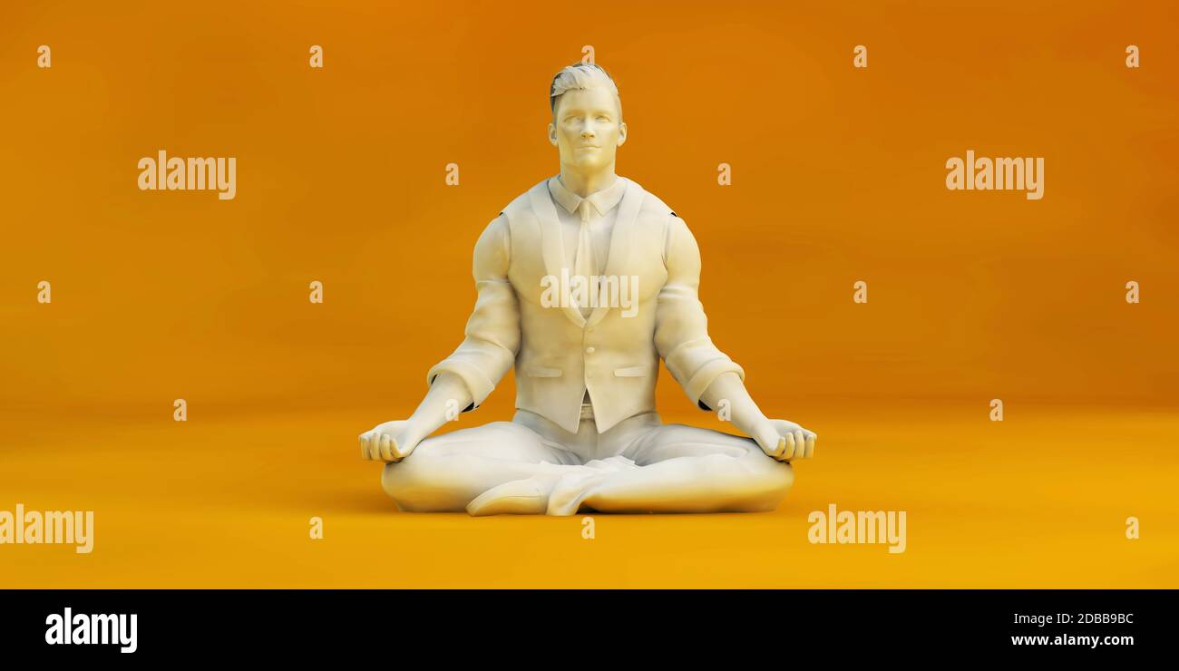 Keeping Calm in Stressful Situations as a Mental Concept Stock Photo ...