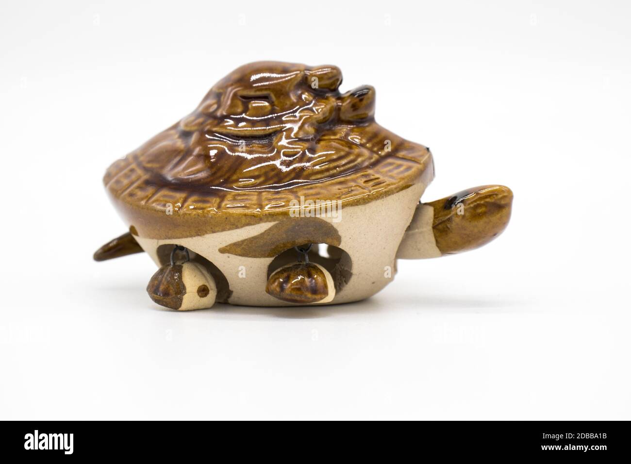 Handmade turtle figurine on a white background Stock Photo - Alamy