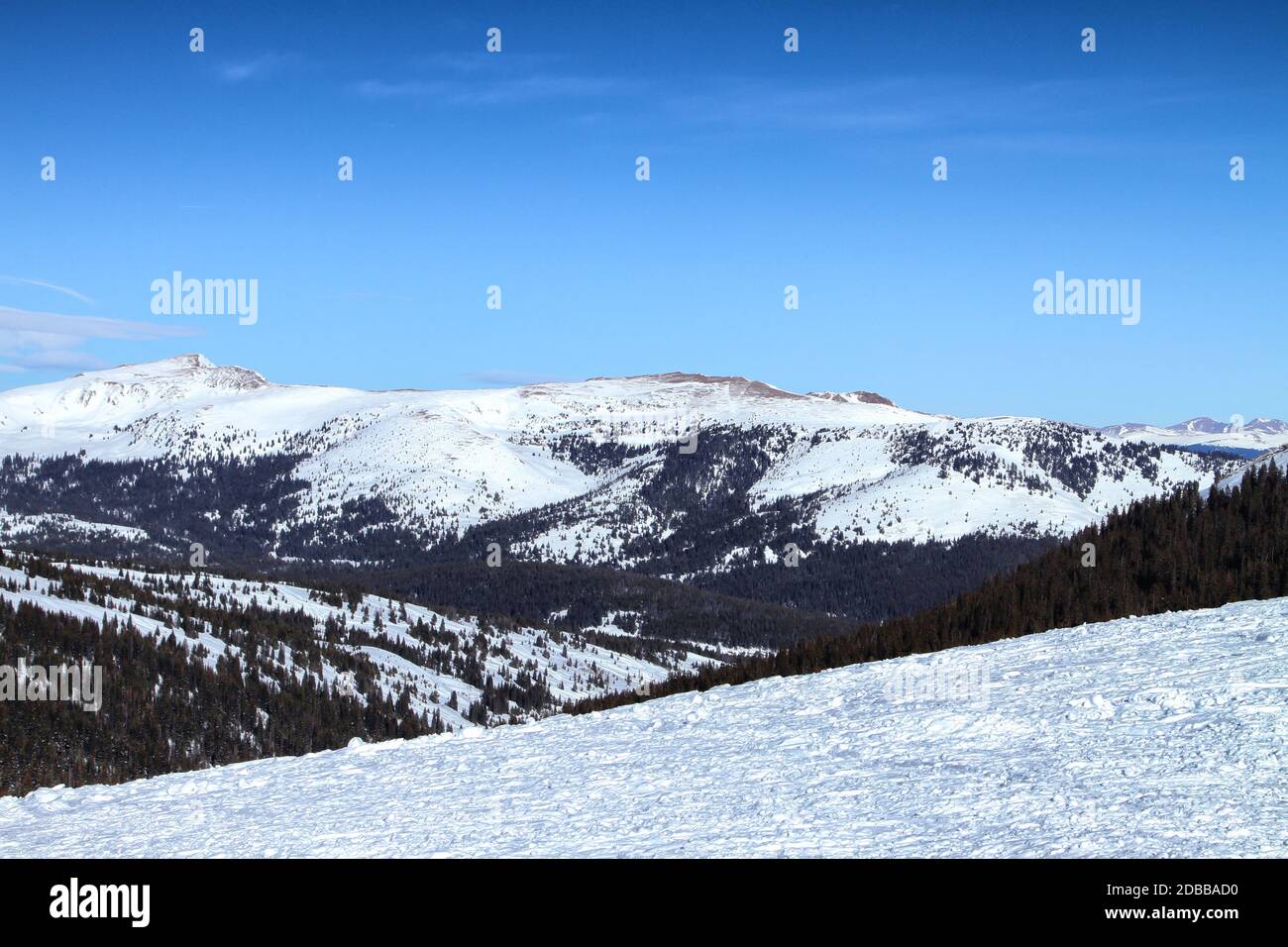 Beautiful snow covered mountains in Colorado Stock Photo - Alamy