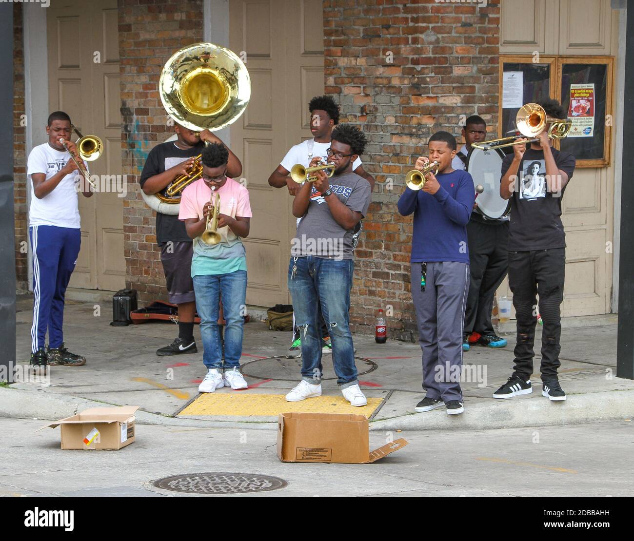 Group eight young teenagers boys hi-res stock photography and images ...