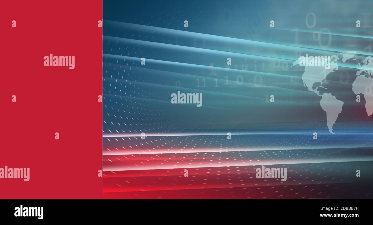 Digital studio space with dots-lines and world map, suitable for ...
