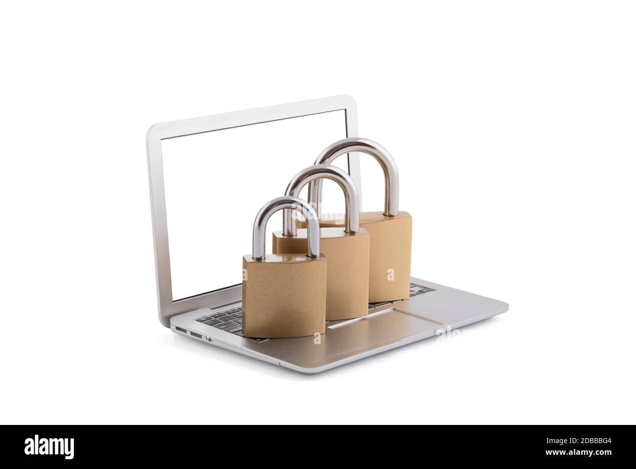 Laptop internet padlock hi-res stock photography and images - Alamy