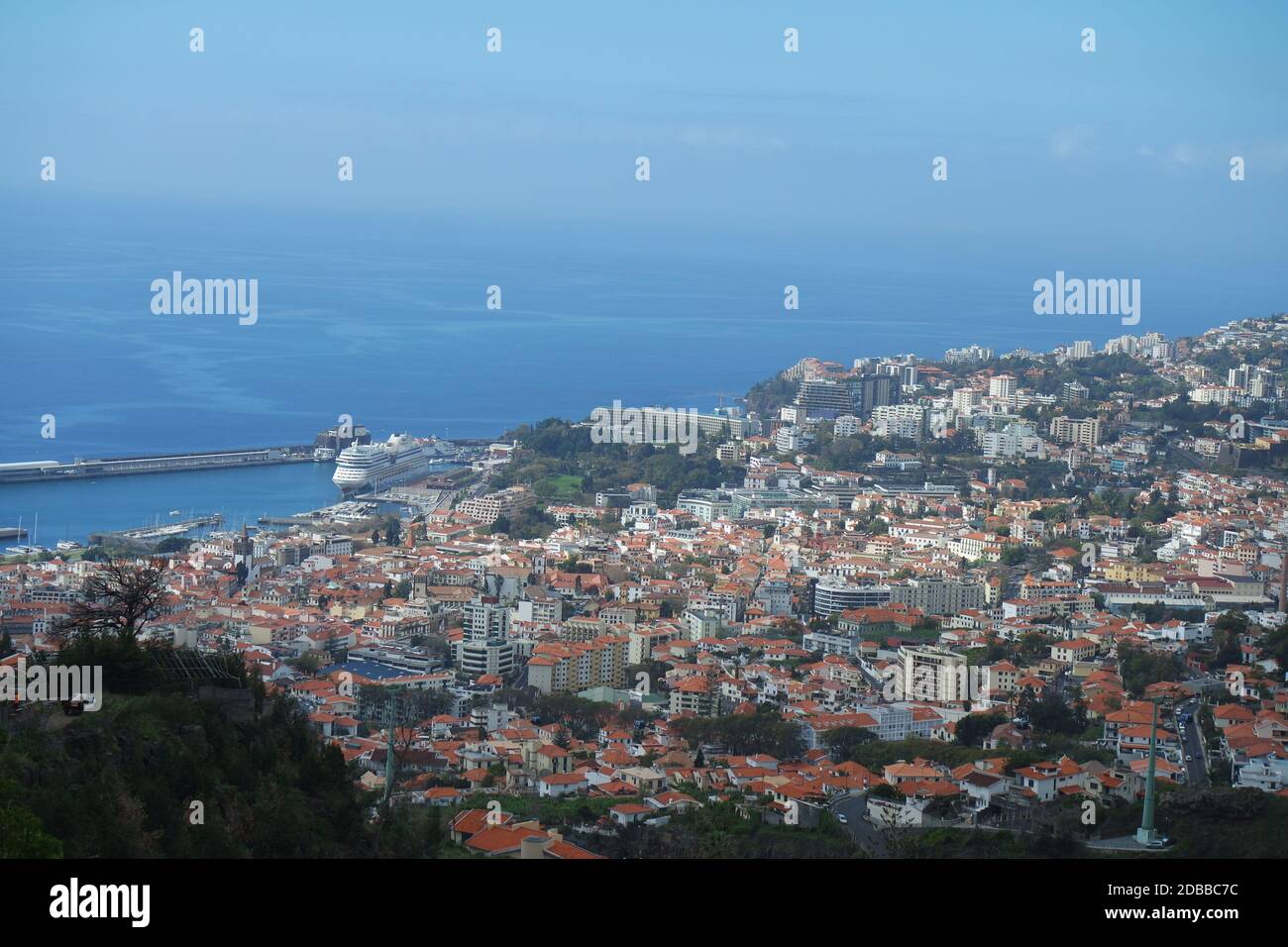 Madeira, view of Funchal Stock Photo - Alamy
