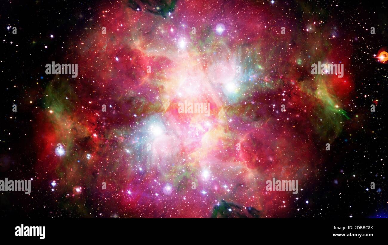 Hubble views galaxy and nebula. Elements of this image furnished by ...