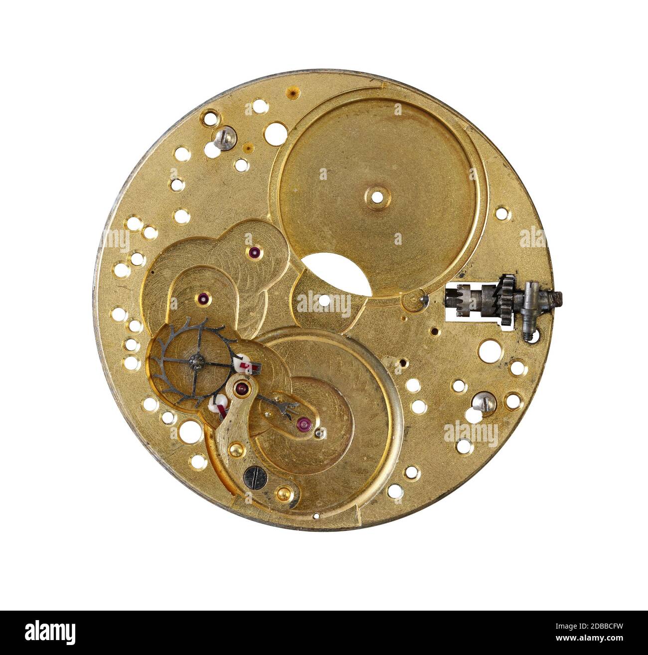 Detail of the old and dismantled clockwork mechanism Stock Photo - Alamy