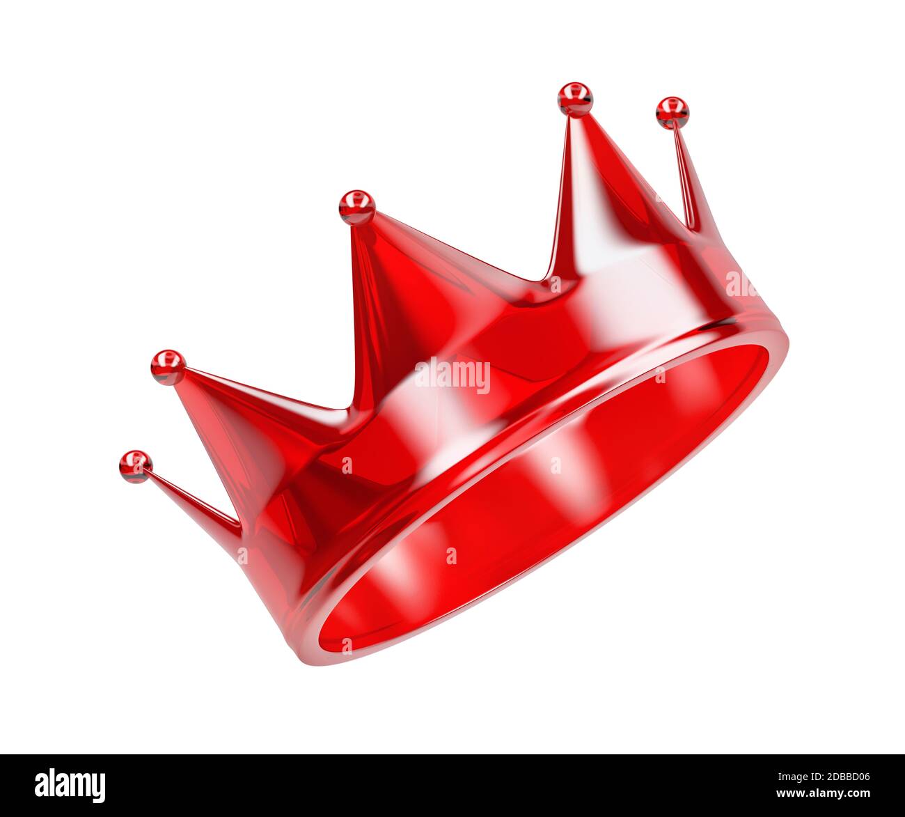 Crystal crown isolated on white background Stock Photo - Alamy