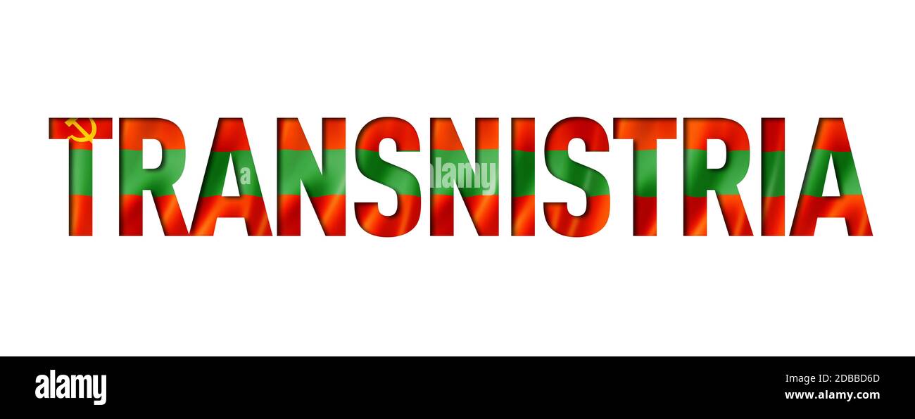 Transnistria flag text font. National symbol background Stock Photo - Alamy