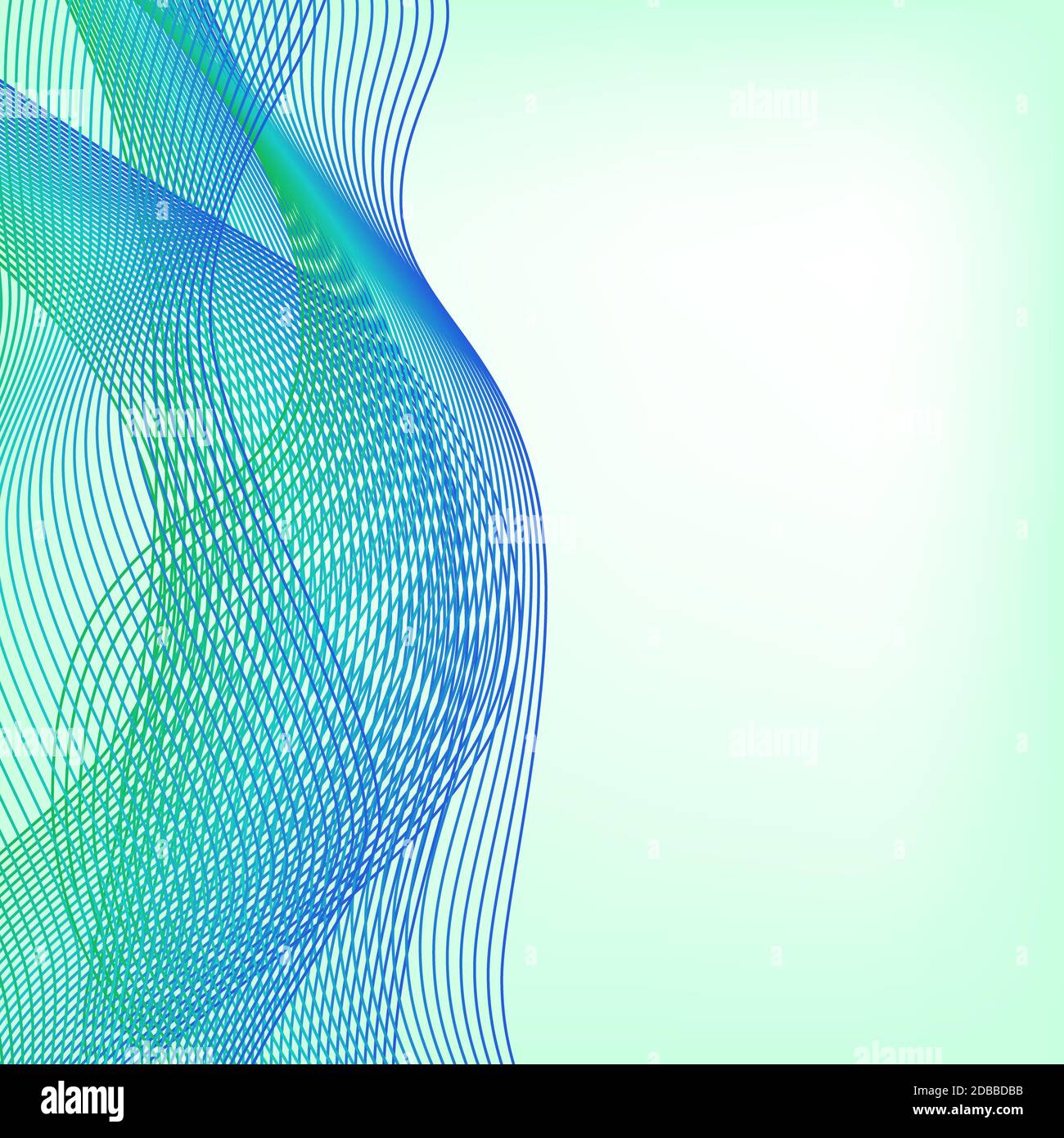 abstract waved line background - green and blue Stock Photo - Alamy