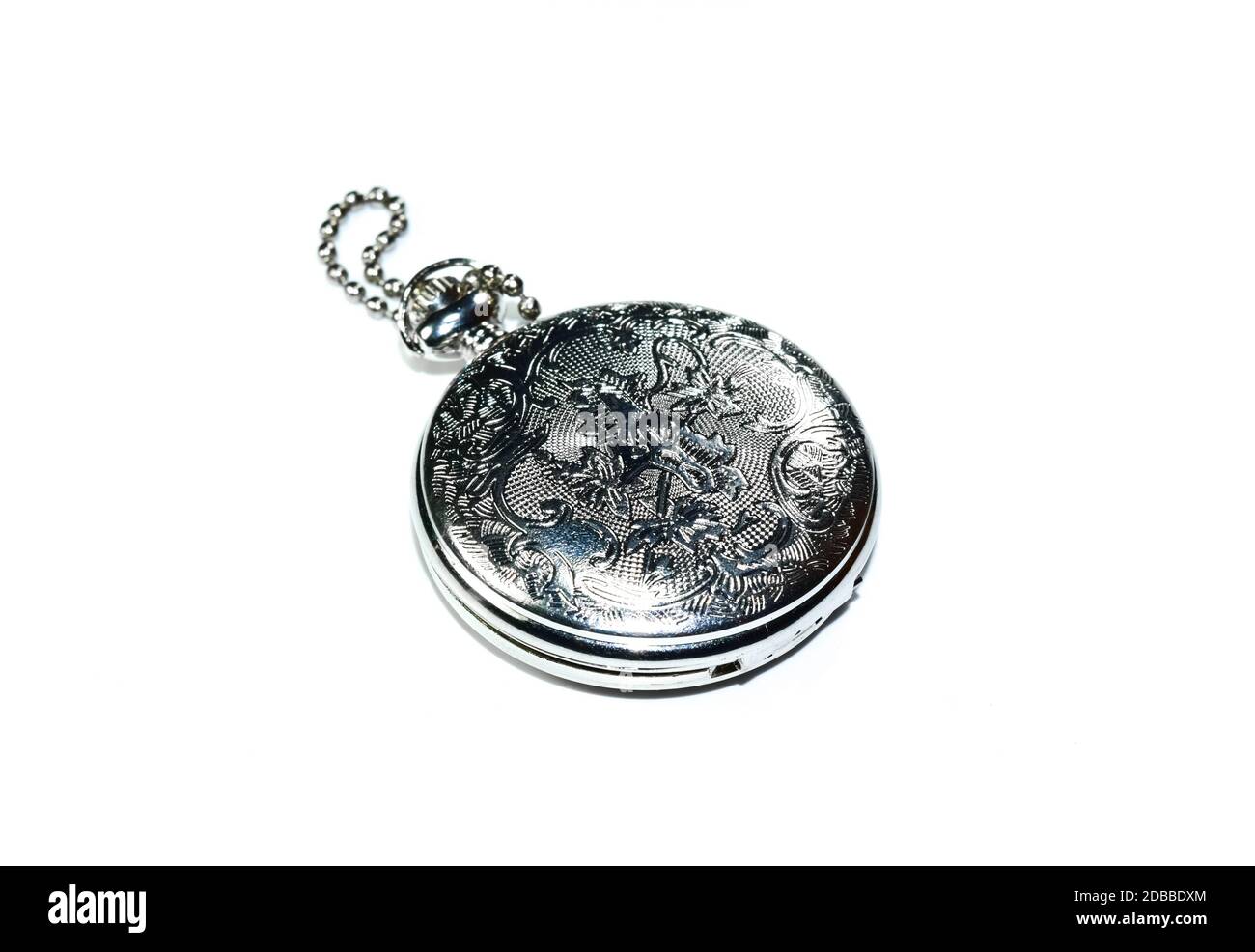 Steel Pocket Watch Shiny A Stainless Steel Stock Photo Alamy
