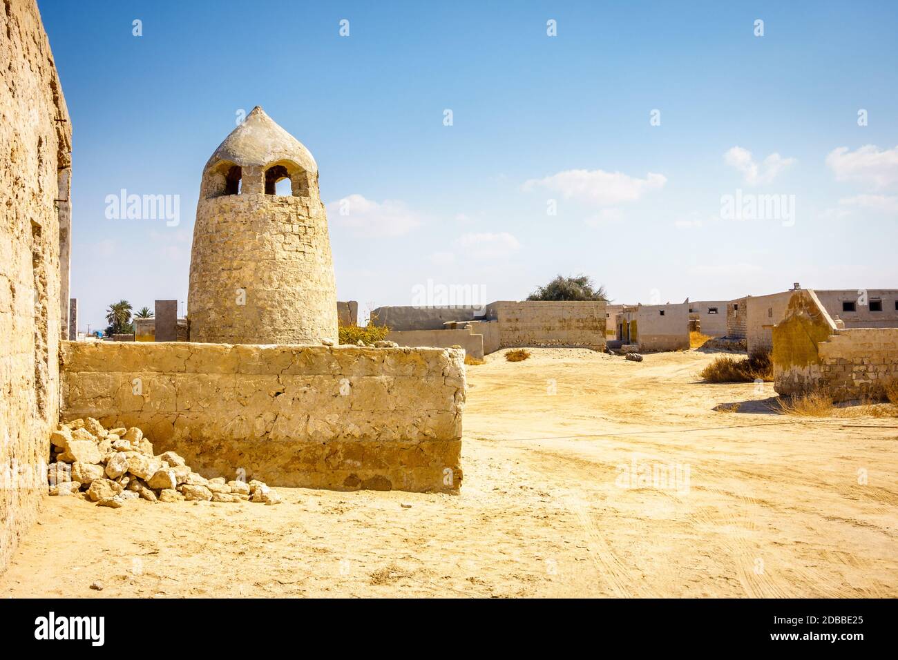 Ghost town of Al Jazirat Al Hamra in Ras Al Khaimah, UAE Stock Photo ...