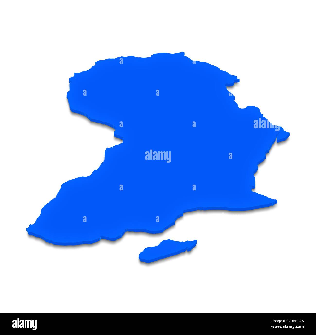 Illustration of a blue ground map of Africa on isolated background ...