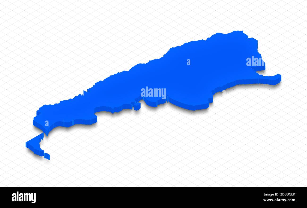 Illustration of a blue ground map of Argentina on grid background. Left ...