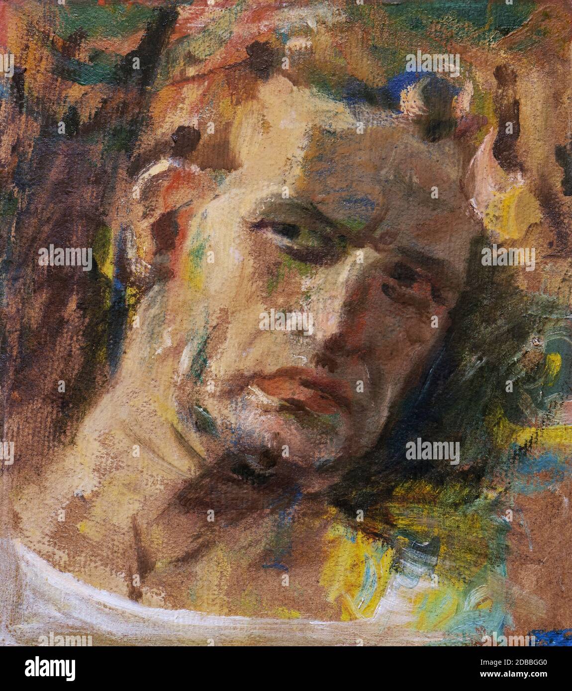Self Portrait Painting Expressive