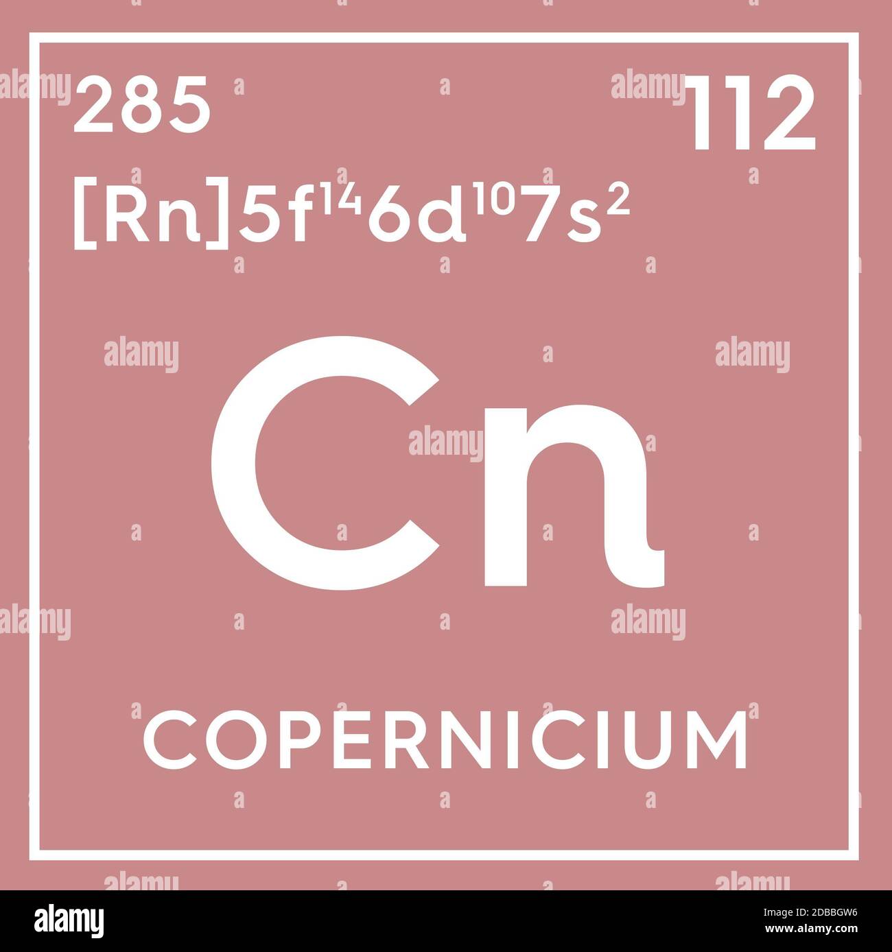 Copernicium. Transition metals. Chemical Element of Mendeleev's ...