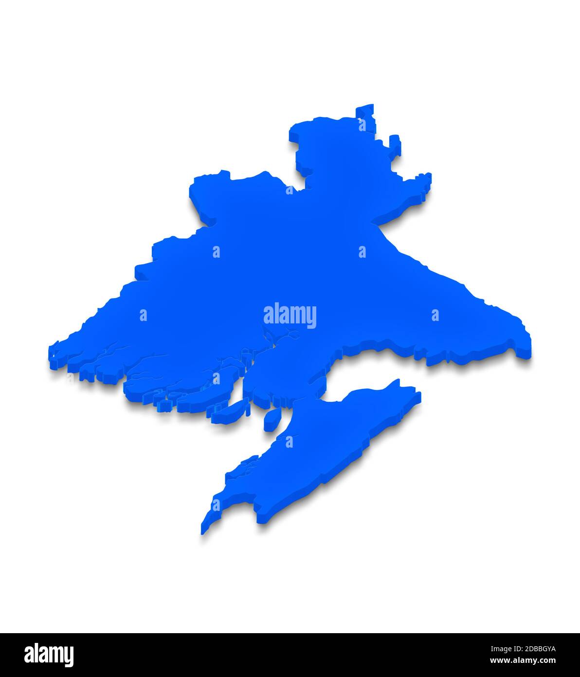 Illustration of a blue ground map of Bangladesh on white isolated ...