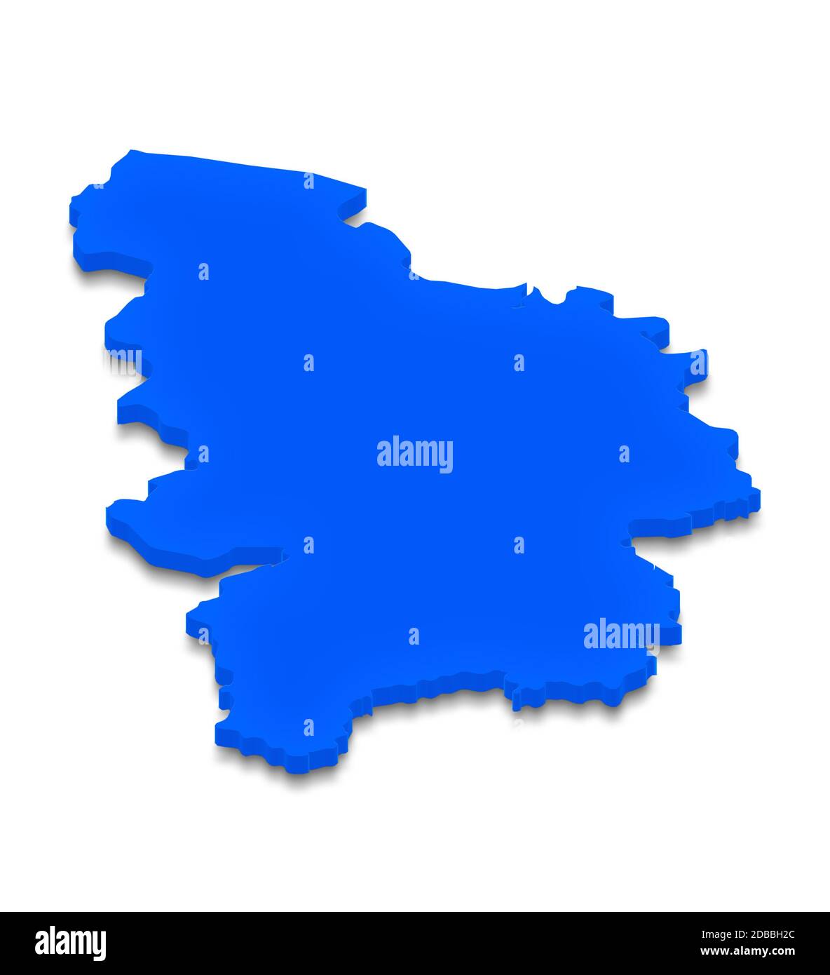 Illustration of a blue ground map of Belgium white isolated background ...