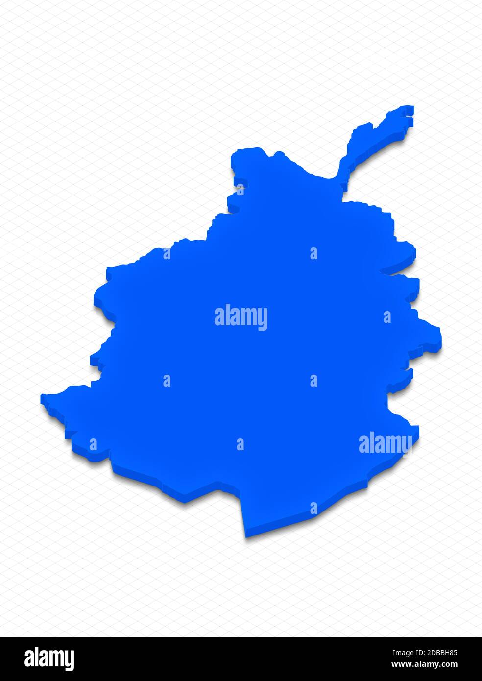 Illustration of a blue ground map of Afghanistan on grid background ...