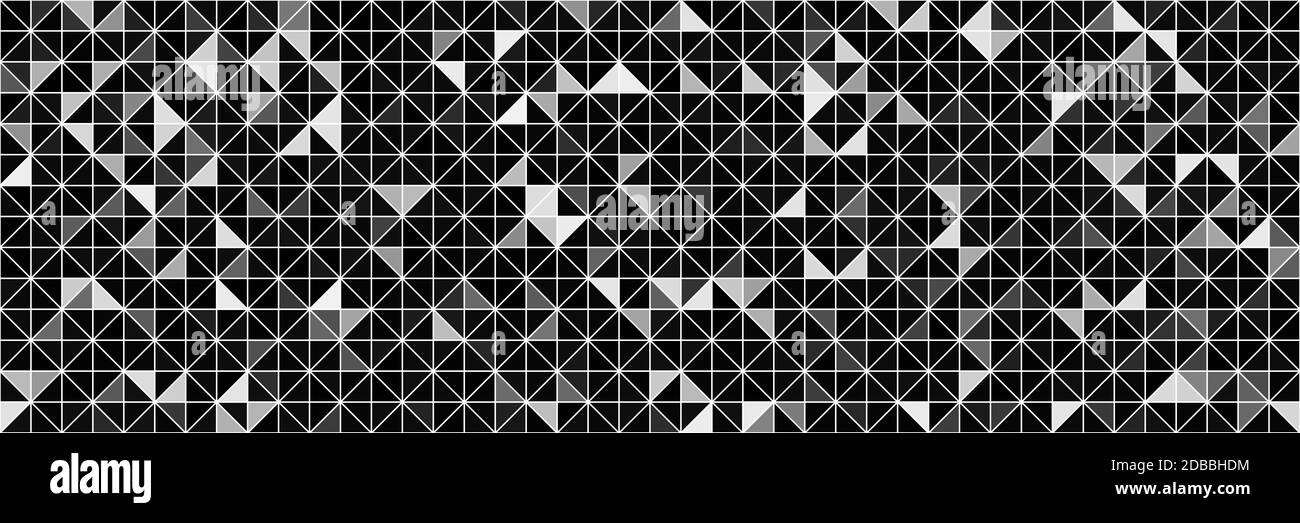 Grayscale triangle abstract pattern, background vector illustration ...