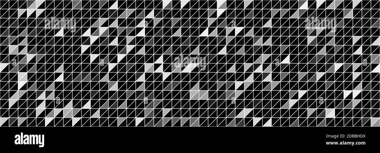 Grayscale triangle abstract pattern, background vector illustration ...