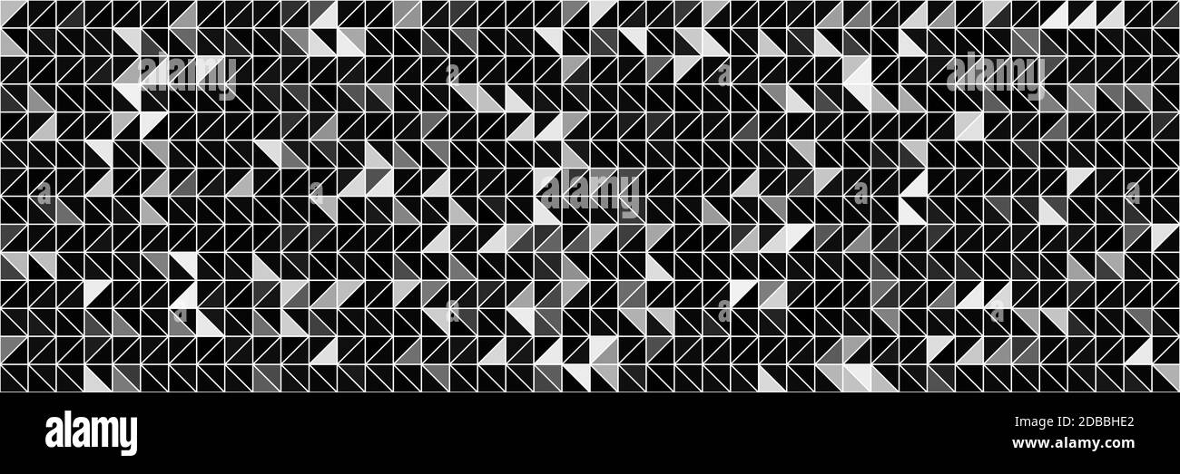 Grayscale triangle abstract pattern, background vector illustration ...